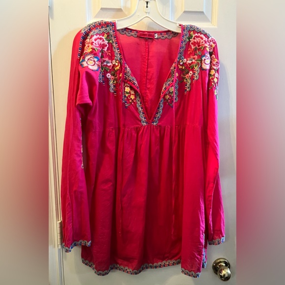 Johnny Was | Tops | Johnny Was Cotton Embroidered Tunic Size Small Good ...